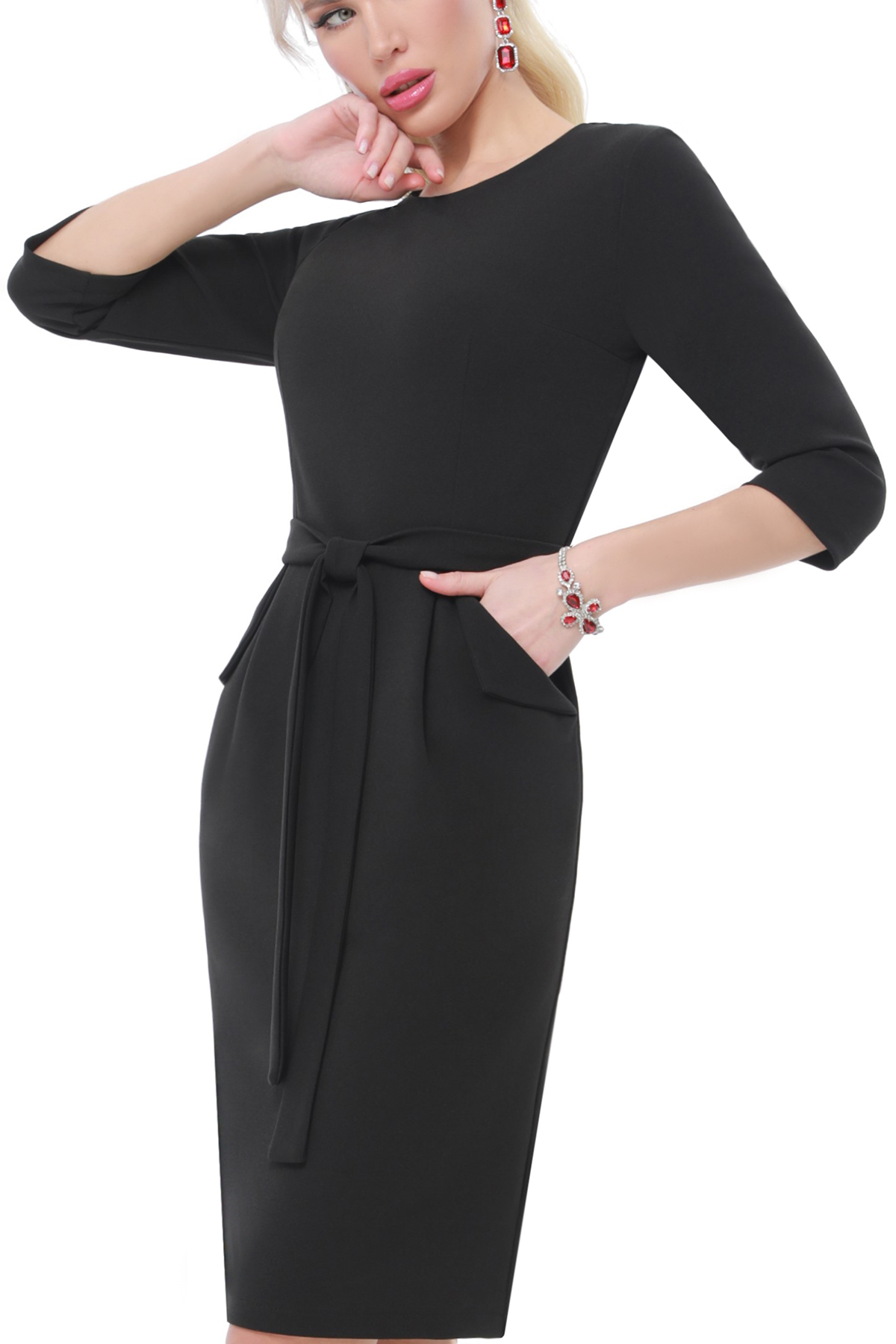 Купить Платье Идеальная модель, блэк по цене: 2 040 ₽ арт. П-4367 - DStrend