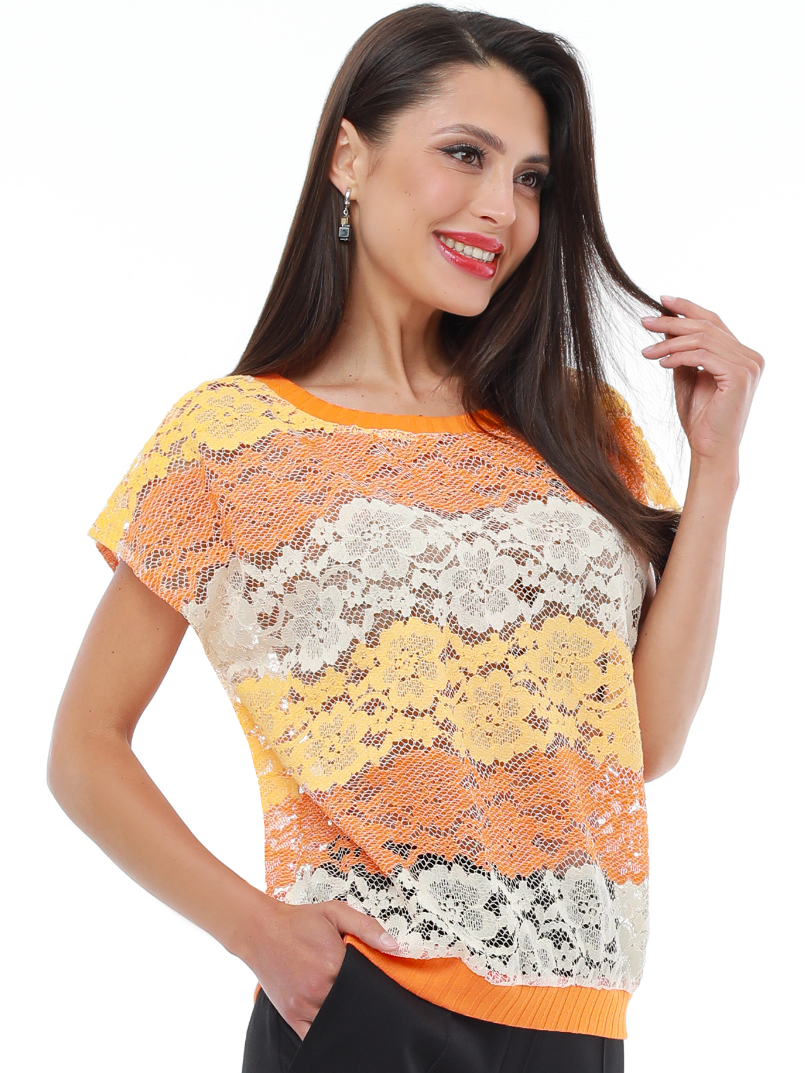 Купить Блузка Синтия, нью по цене: 1 405 ₽ арт. Б-2202 - DStrend