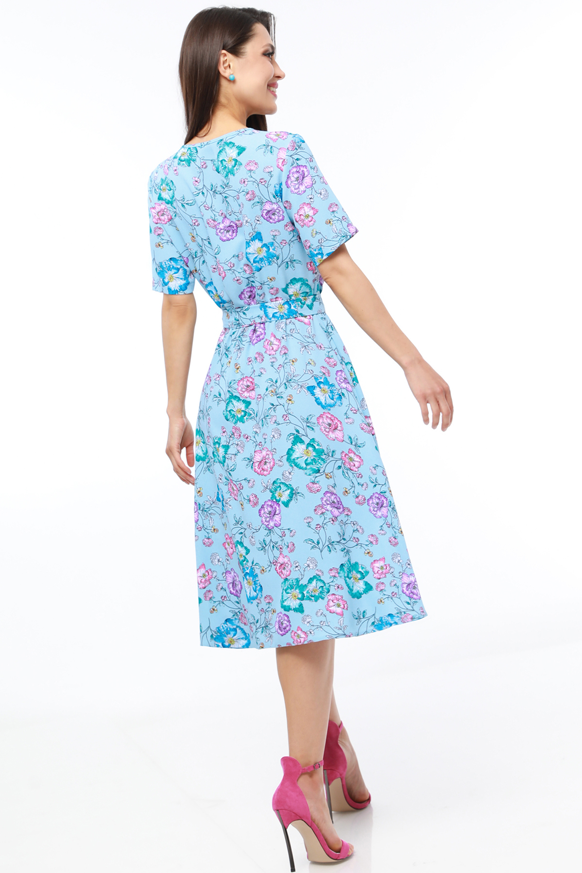 Купить Платье Цветочный роман, блю по цене: 1 730 ₽ арт. П-4644 - DStrend