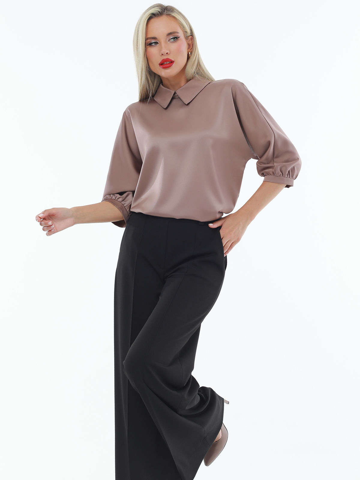 Купить Блузка Выглядеть идеально, хит по цене: 1 525 ₽ арт. Б-2213 - DStrend
