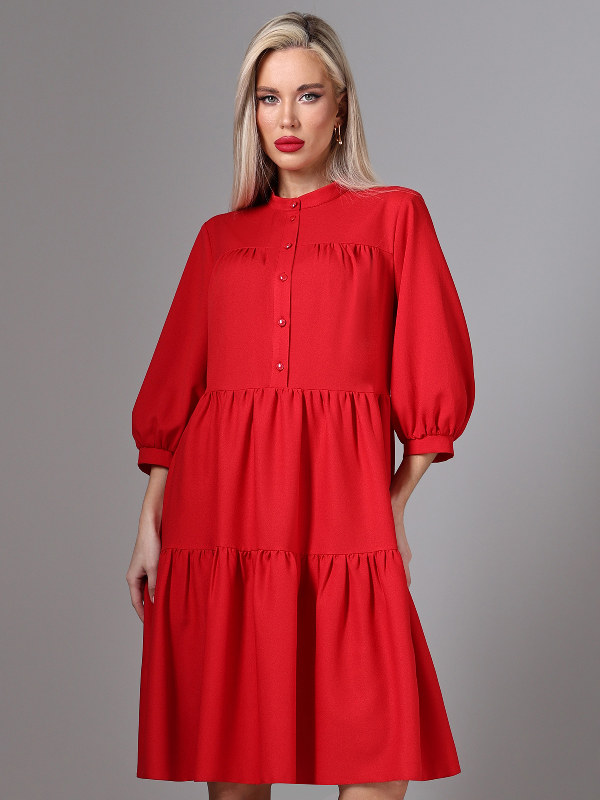 Купить Платье Влюбиться в себя, рэд нью по цене: 1 670 ₽ арт. П-4679 - DStrend