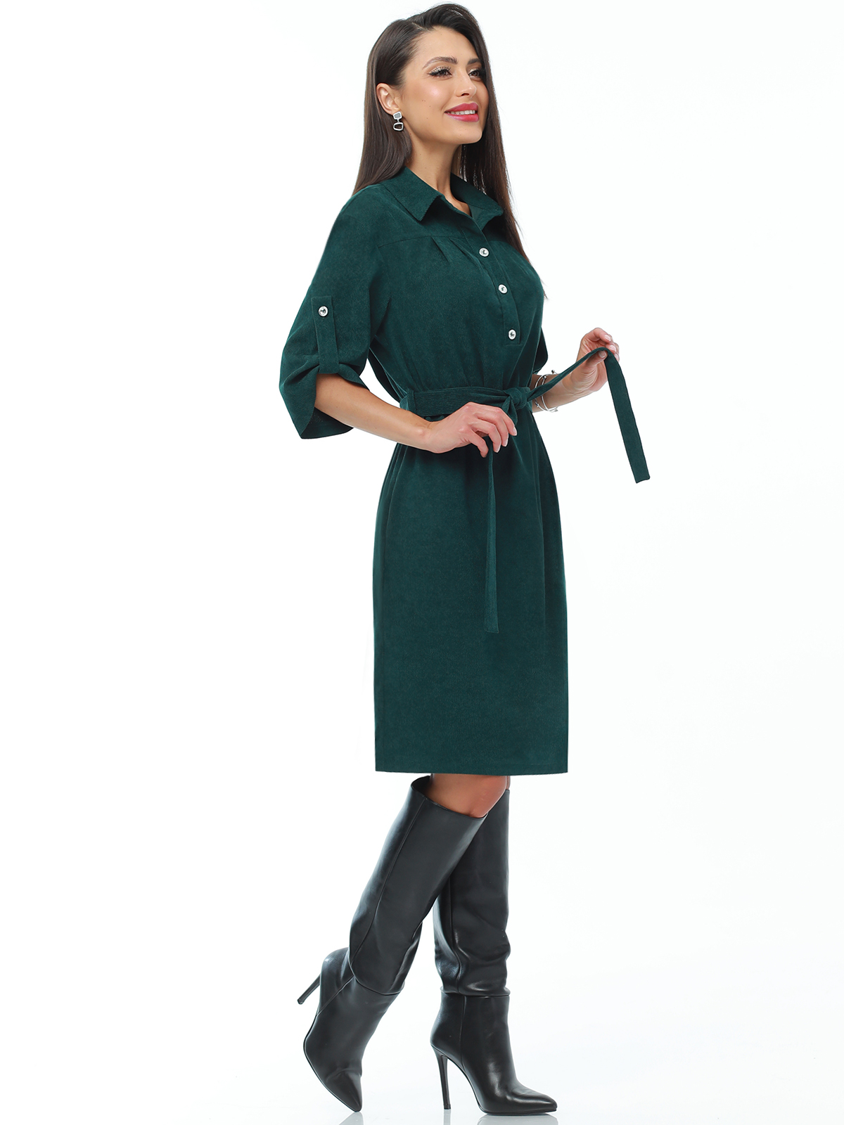 Купить Платье Настоящая модница, изумруд по цене: 1 790 ₽ арт. П-4691 - DStrend