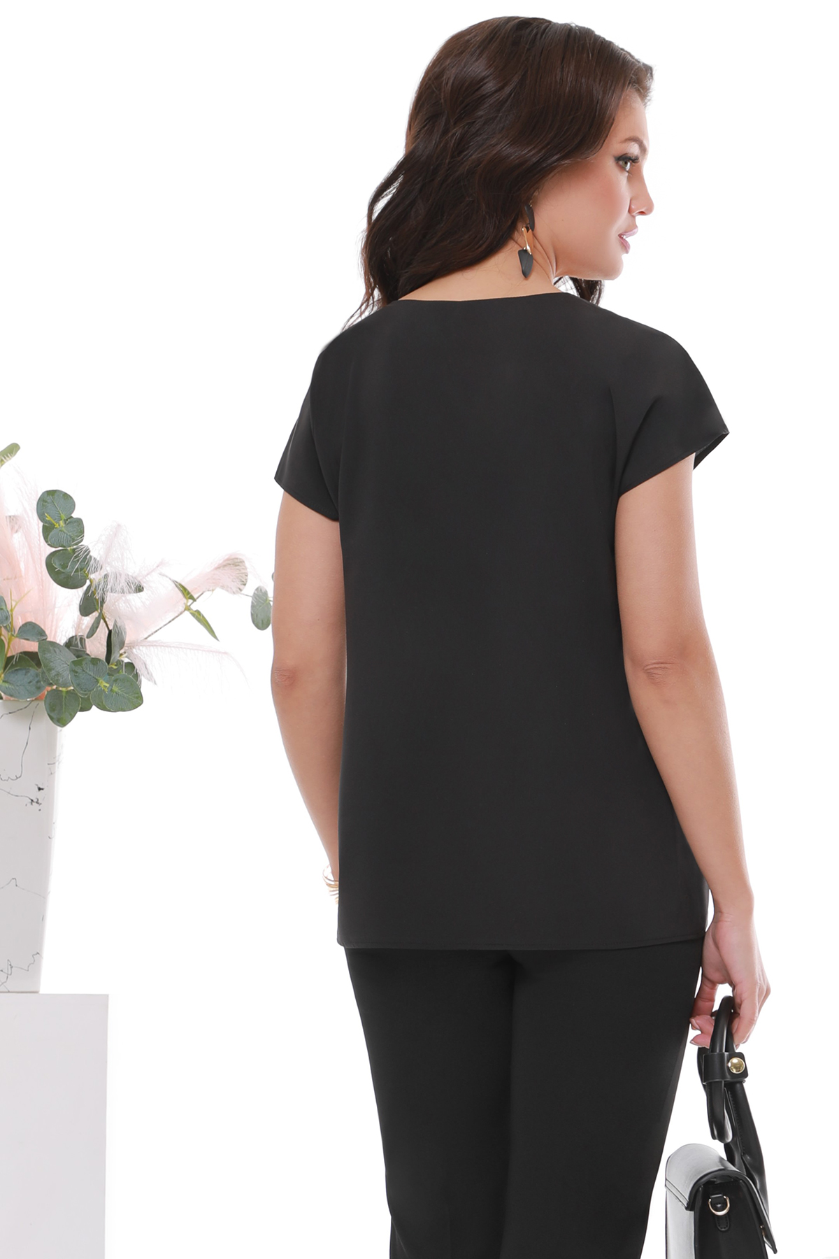 Купить Блузка с контрастной вставкой по цене: 715 ₽ арт. Б-1629-0153 - DStrend