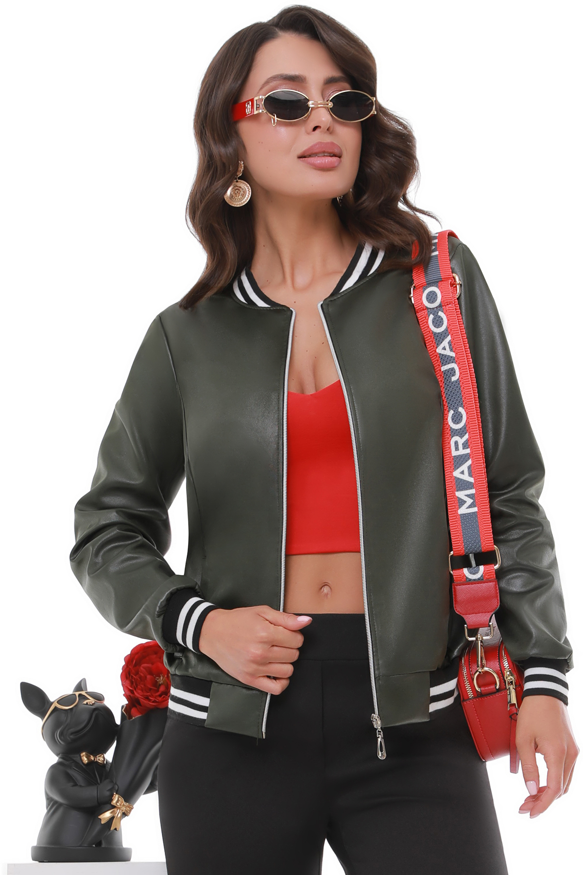 Купить Бомбер с карманами по цене: 750 ₽ арт. Кр-0129-0148-01 - DStrend