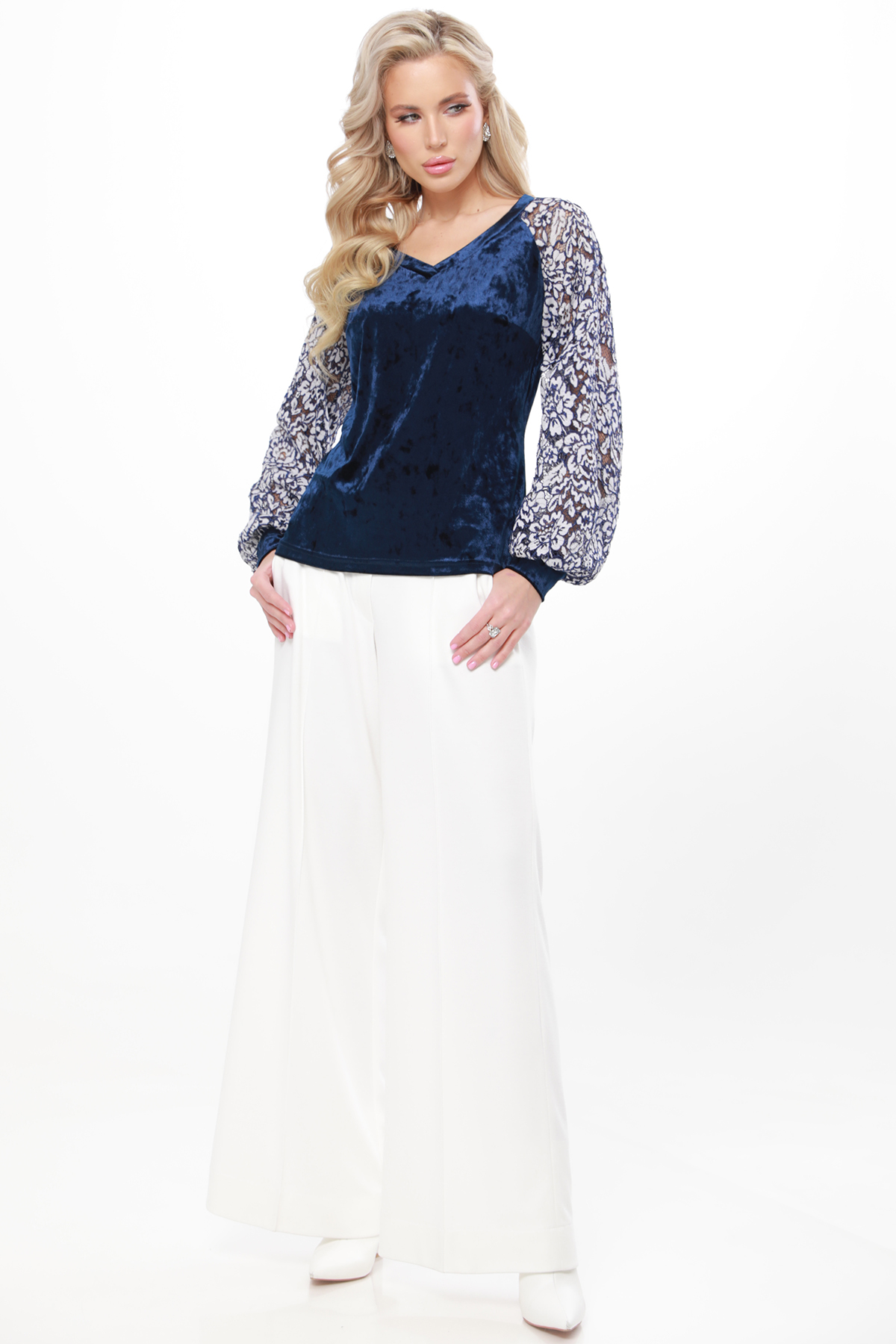 Купить Блузка Александрин, хит по цене: 950 ₽ арт. Б-1963 - DStrend