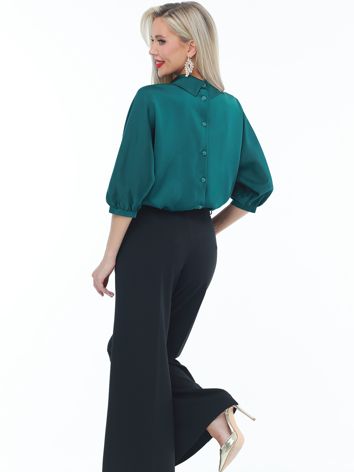 Купить Блузка Выглядеть идеально, изыск по цене: 950 ₽ арт. Б-2210 - DStrend