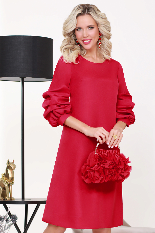 Платье Обыкновенное чудо, рэд - купить оптом по выгодной цене | Интернет-магазин «DS Trend»